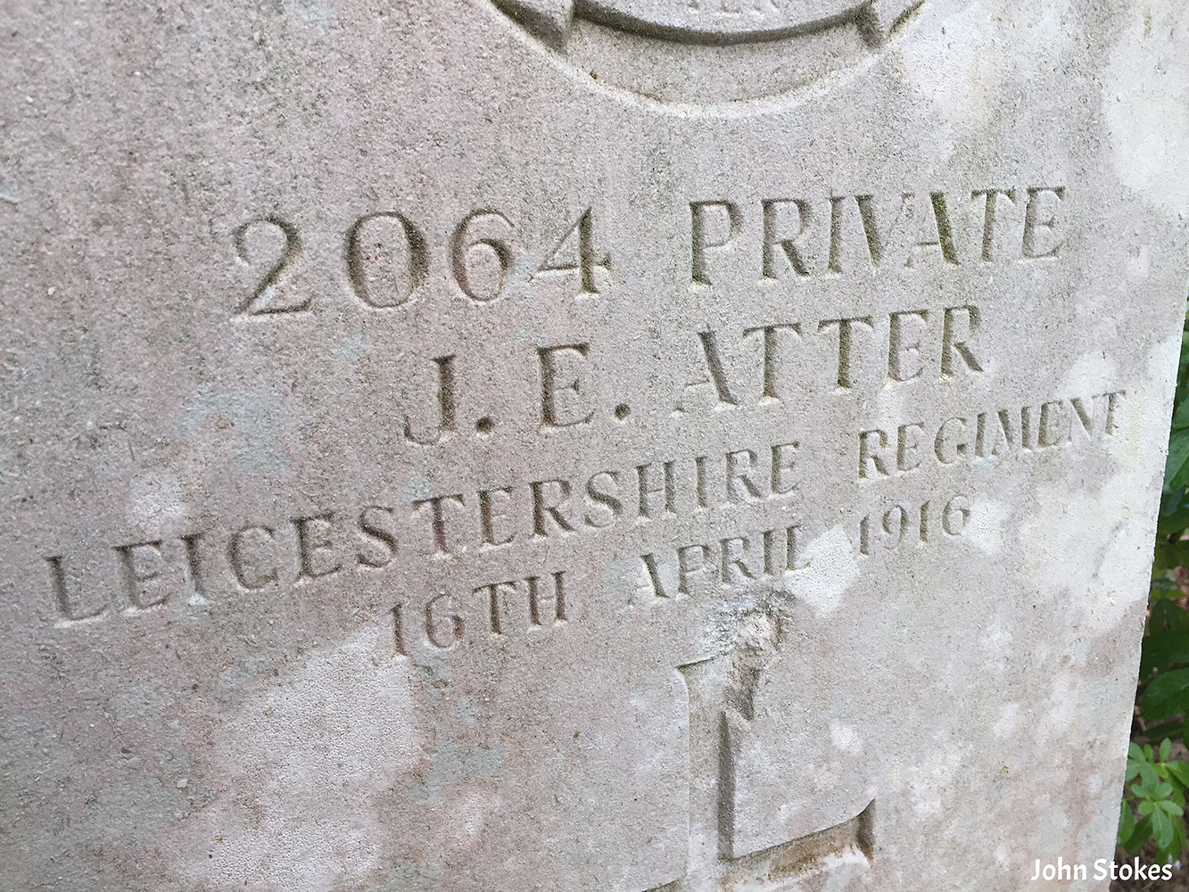 Private James Edward Atter | Rutland Remembers