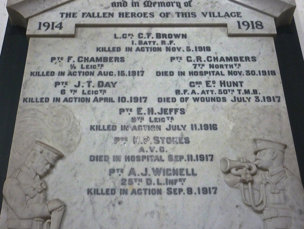 Caldecott War Memorial and Churchyard (St John the Evangelist Church ...