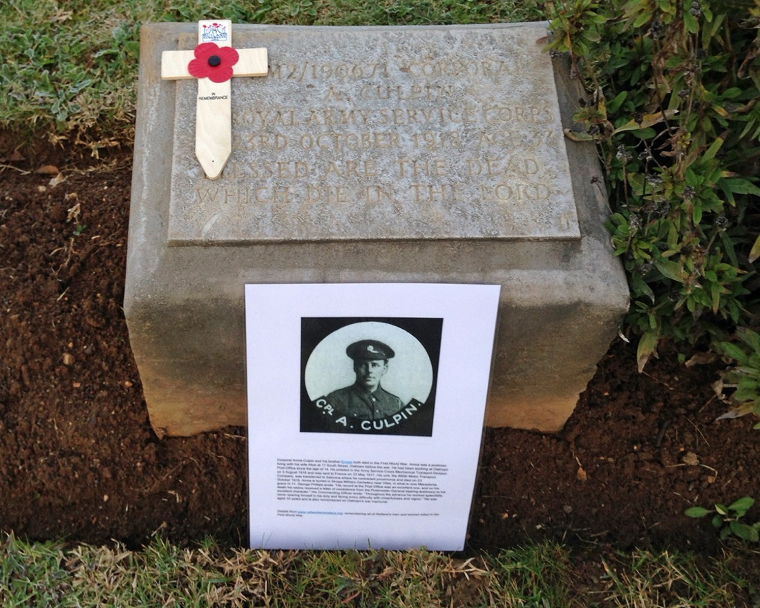 Corporal Amos Culpin | Rutland Remembers