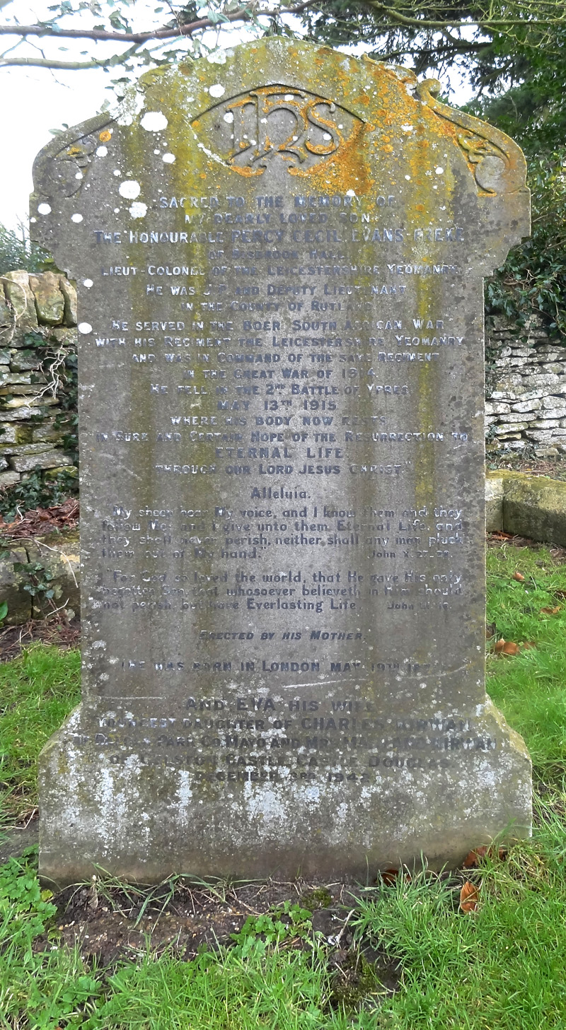 Lieutenant Colonel Percy Cecil Evans-Freke | Rutland Remembers