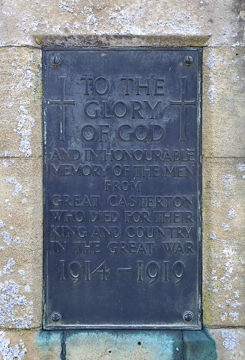 Great Casterton War Memorial (St Peter and St Paul's Church) in England ...