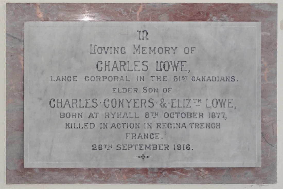 Lance Corporal Charles Lowe | Rutland Remembers