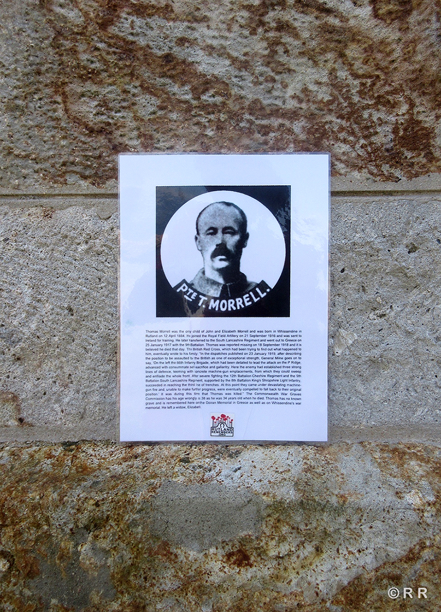 Private Thomas Morrell | Rutland Remembers